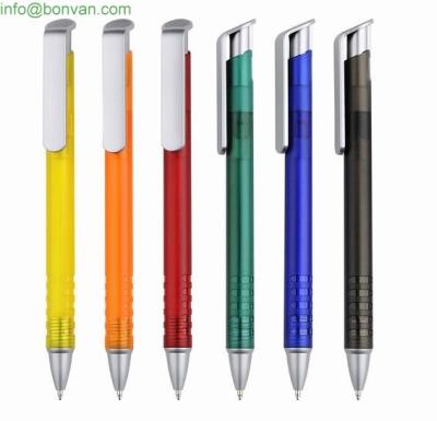 China Economical custom design click promotional ballpoint pen, advertising click ball pen for sale
