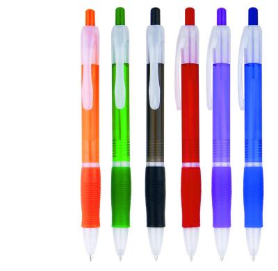 China soft grip rubber plastic ballpoint pen for gift use,logo printed rubber grip logo ball pen for sale