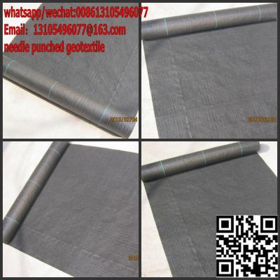 China needle punched geotextile/ weed barrier fabric/earthscape rolls for sale