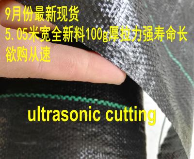 China 5 x 10 m 100 g Heavy-Duty Weed Control Ground Cover Membrane Landscape Fabric with fiber layer for sale