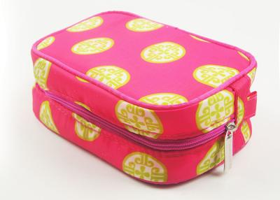中国 Printed TC fabric Women Travel Makaup Bag For Cosmetic Brash Mist Money 販売のため