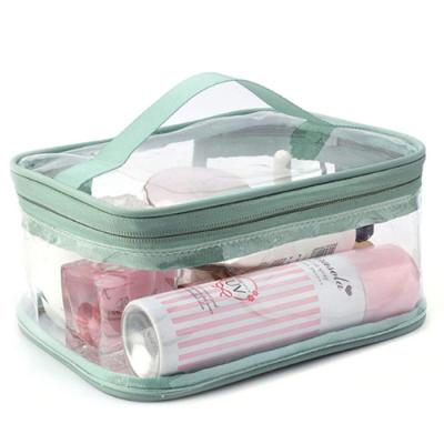 Cina Di viaggio della borsa cosmetica impermeabile della chiusura lampo chiaro TPU insieme della borsa di trucco dell'OEM in vendita