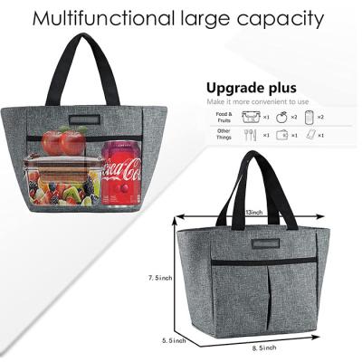 Cina Borse termiche del pranzo di Grey Reusable Lunch Bags Customized per il ODM degli adulti in vendita