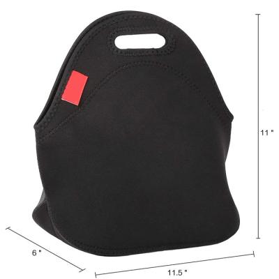 Cina Thick Reusable Lunch Bags Neoprene Insulated Thermal Insulated Lunch Bag With Zipper in vendita