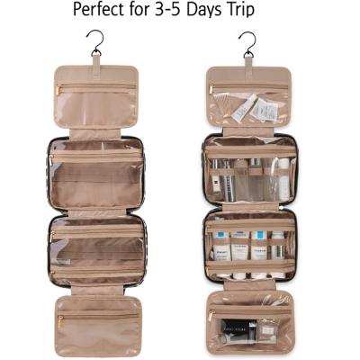 Cina Organizzatore d'attaccatura di trucco di Dot Water Resistant Fabric Travel della borsa di trucco dell'articolo da toeletta in vendita