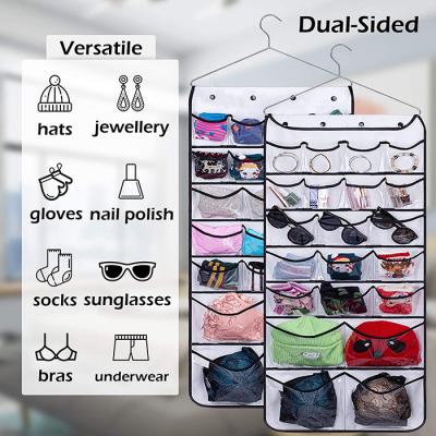 Cina Grande organizzatore d'imballaggio d'attaccatura impermeabile Closet 42 tasche sopra l'organizzatore del vinile della porta in vendita