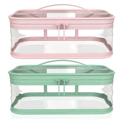 Cina Transparent Makeup Bag Zipper Waterproof Portable Travel Storage Pouch in vendita