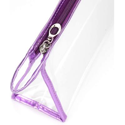 Cina Transparent Waterproof Cosmetic Bag, PVC Clear Makeup Organizing Bags With Zipper Perfect for Bathroom in vendita