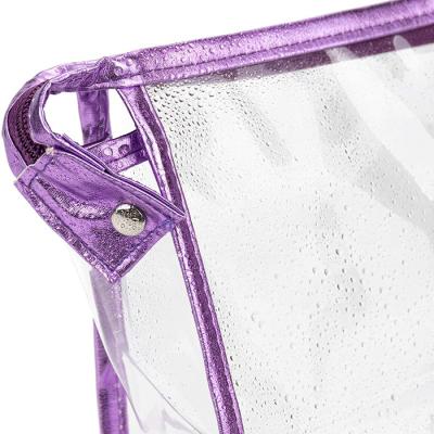 Cina Transparent Waterproof Cosmetic Bag, PVC Clear Makeup Organizing Bags With Zipper Perfect for Bathroom in vendita