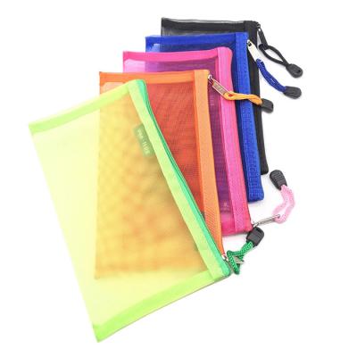 Cina CMB21016 nylon multiuso Mesh Cosmetic Makeup Organizer Bag in vendita