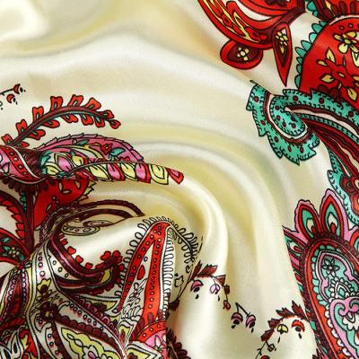 Cina Bandanas serici dei capelli di Boho di sensibilità della sciarpa del raso della testa quadrato di seta a 35 pollici delle sciarpe del grande in vendita