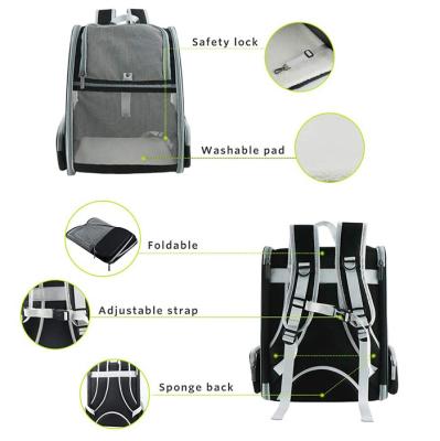 China Cat Dog Pet Carrier Backpack pequena ventilou correias da segurança curva dobrável à venda