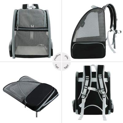China Cat Dog Pet Carrier Backpack pequena ventilou correias da segurança curva dobrável à venda