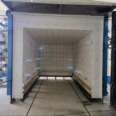 China Gas Ceramics And Pottery Shuttle Kiln With Car for sale