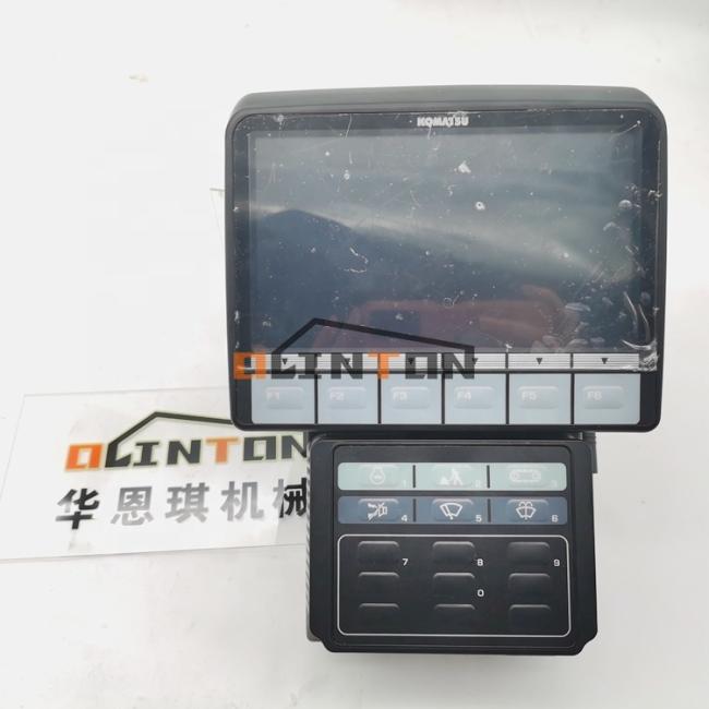 Komatsu excavator monitor display panel front view