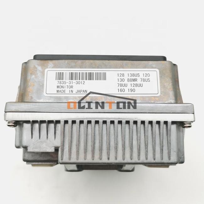 Komatsu excavator monitor display panel connection details