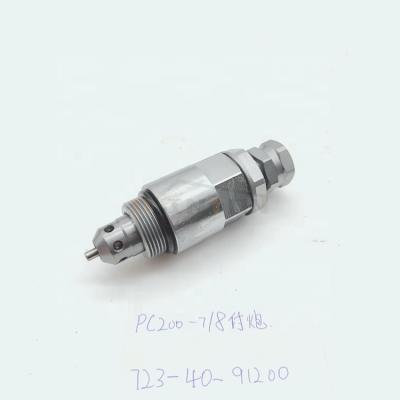 Cina 723-40-91200 Parti di pompe idrauliche per escavatori Valvola di sollievo per PC200-8 PC200-7 in vendita