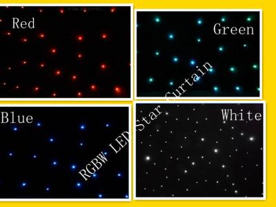 China RGBW DMX LED Curtain Backdrop In Stage Lighting Effect With Fireproof Velvet for sale