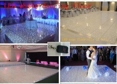 China White Shinning Star SMD Bright LED Dancing Floor , Wedding LED Dance Floor for sale