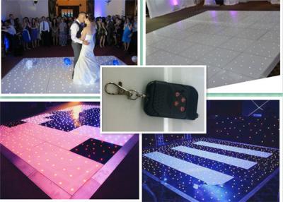 China RGB Tricolor LED Shining Dance Floor For Wedding Decoration , Battery Powered for sale