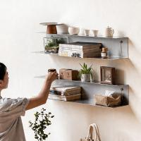 Quality home Stainless steel Wall Mount Single partition Rack Living Room U shaped for sale