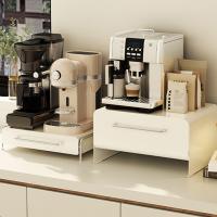 Quality Metal Cup Holder Coffee Machine Stand Counter Top Mug Case Sugar Box Rack for for sale