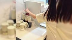 Double-layer pull-out storage box with cabinet door