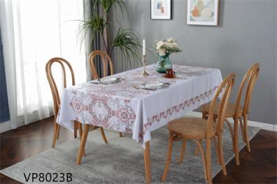China La cena de la cubierta del mantel de la perla grabó en relieve anchura gruesa del tejido de fondo del PVC 0.45m m el 140cm en venta