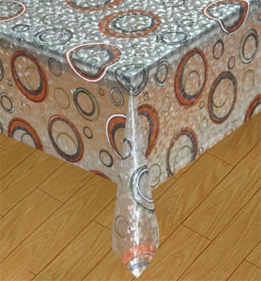 China Espessura transparente 137cm da tampa 0.07mm da toalha de mesa da sala de jantar do PVC 180GSM à venda