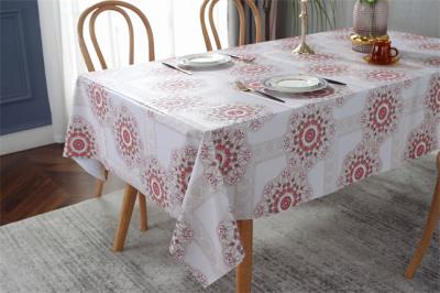 China La cena de la cubierta del mantel de la perla grabó en relieve anchura gruesa del tejido de fondo del PVC 0.45m m el 140cm en venta