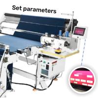 China Fully Automatic Computerized Tablecloth Sewing Machine with Gearbox Core Components for sale