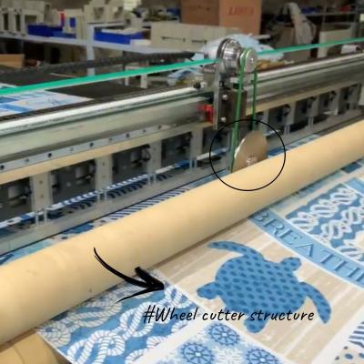 China Lihua Mesin pemotong kain computer controlled cutting machine industrial textile horizontal cutting tension type equipment for sale