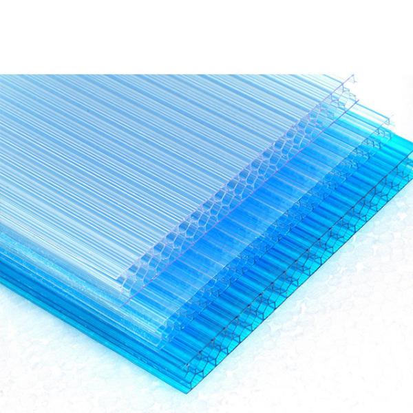 Quality UV Resistant 8mm Polycarbonate Hollow Sheet for Greenhouse Covering for sale