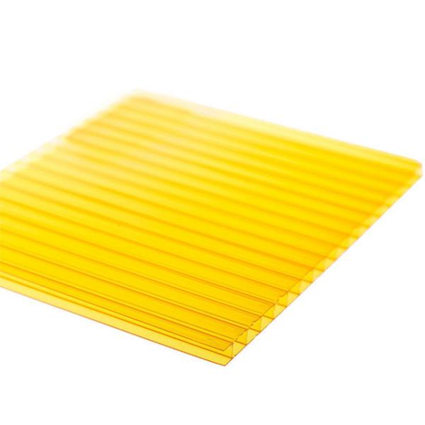 Quality UV Resistant 8mm Polycarbonate Hollow Sheet for Greenhouse Covering for sale