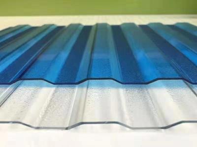 China Polycarbonate Corrugated Plastic Skylight Sheet Customized Length 0.8mm-2.8mm for sale