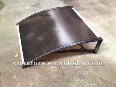 China 600mm Polycarbonate Awning Canopy Window With Plastic Bracket for sale