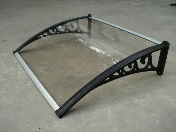 600mm White Awning Bracket Perfect Fit For Polycarbonate Sail Material Door Canopy