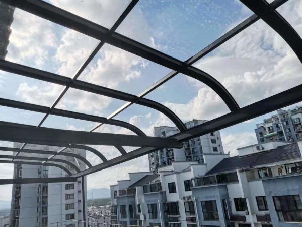 Quality Durable White Aluminium Support Polycarbonate Roofing Canopy With High Impact for sale