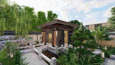 Cina Nuovo stile cinese alluminio legato giardino padiglione arbor chiosco moderna presa sull'estetica tradizionale in vendita