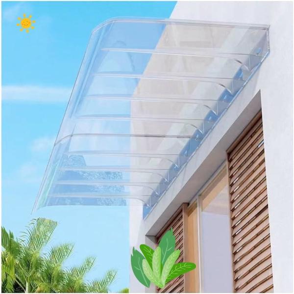 Quality Invisible Polycarbonate Window Awning Invisible DIY PC Canopy Transparent for sale