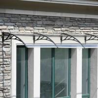 China DIY PC Canopy 2.5mm Solid 5.0mm Hollow Polycarbonate Outdoor Noise Reducing Awning for sale