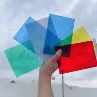 China 4x8ft Solid Polycarbonate Skylight Tile Roofing 6mm Thickness 80% Light Transmission for sale