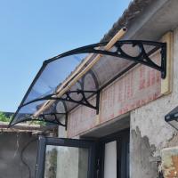 China Customized PC Canopy with Black Frame and Polycarbonate Sail 10 Year Warranty for sale