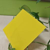 China UV Protected Translucent Yellow Polycarbonate Solid Sheet 2mm 1220mm Lightbox for sale