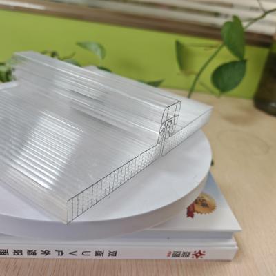 Cina Fogli di policarbonato a sei strati a chiusura U per un isolamento termico superiore in vendita