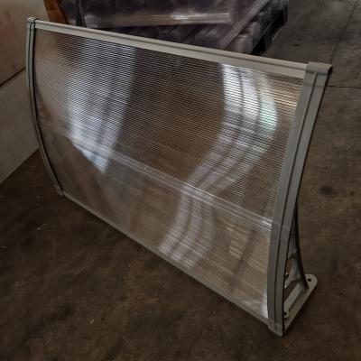 China Split Panel Polycarbonate Awning with Plastic Frame for Doors Windows for sale