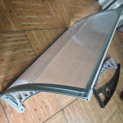 China Split Panel Polycarbonate Awning with Plastic Frame for Doors Windows for sale