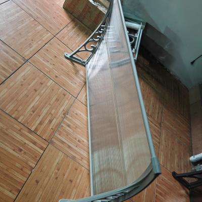 China Split Panel Polycarbonate Awning with Plastic Frame for Doors Windows for sale