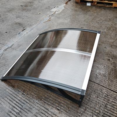 China Split Panel Polycarbonate Awning with Plastic Frame for Doors Windows for sale
