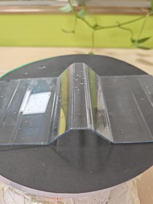 China clear 840mm Width Polycarbonate corrugated Sheet for Flexible and Versatile Applications for sale